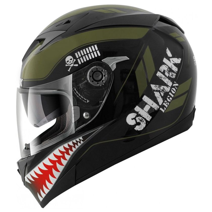 Casque intégral Shark S700-S LEGION MAT - Motoblouz.com