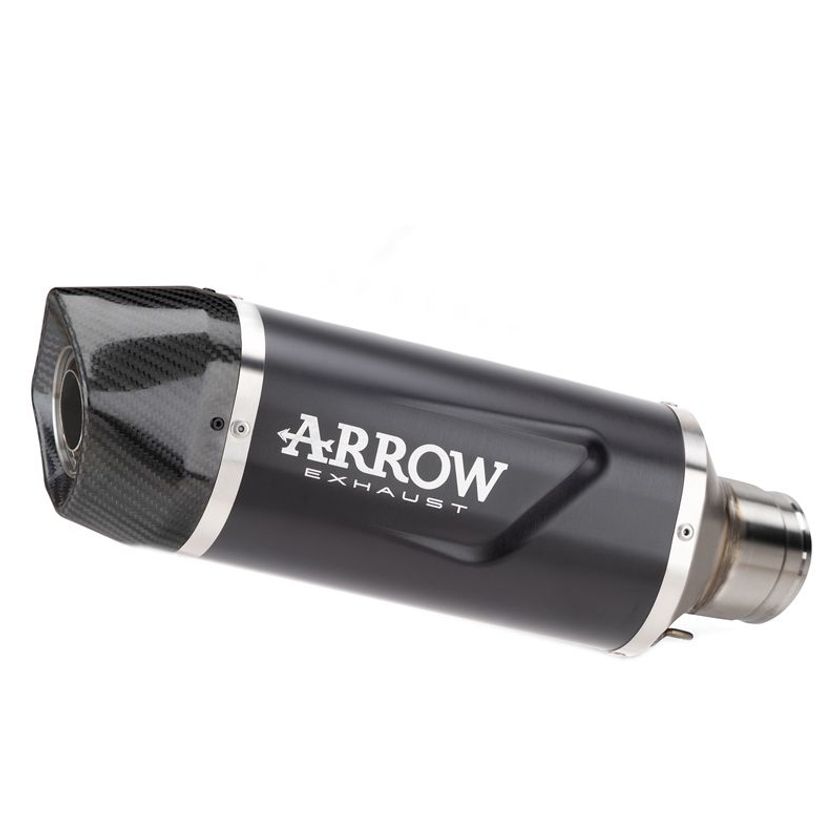 Silencieux Arrow indy race evo alu dark embout carbone - Motoblouz.com