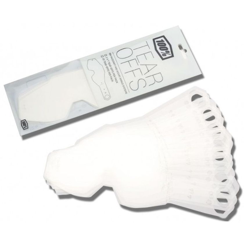 Tear-offs 100% LOT DE 20 - RACECRAFT / ACCURI / STRATA - Motoblouz.com