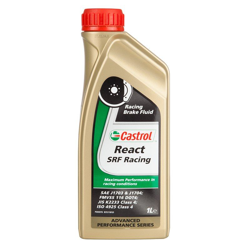 Liquide de frein Castrol REACT SRF RACING 1 LITRE - Huile & spray ...